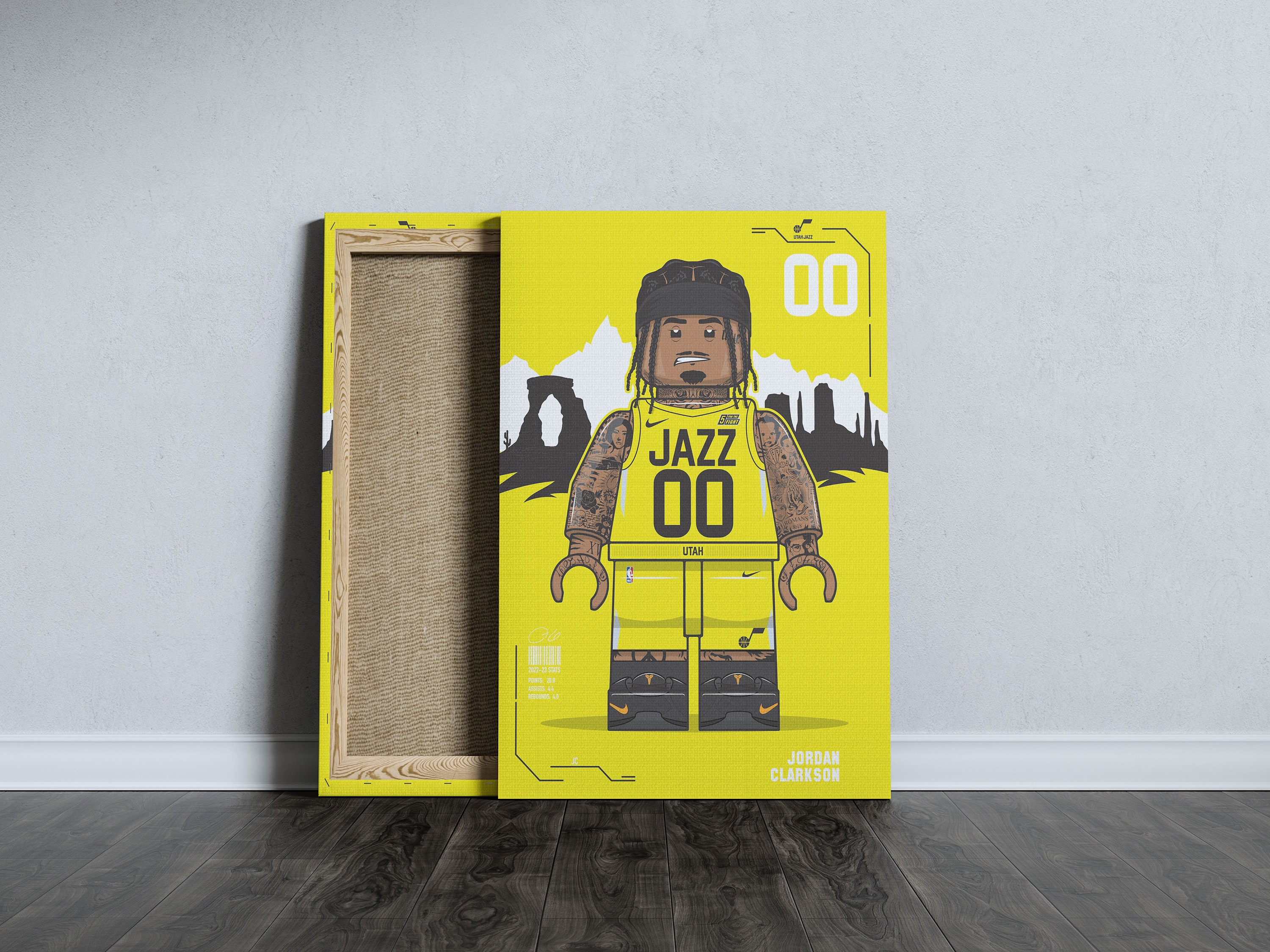 Jordan Clarkson Poster for Sports Fan Basketball Poster NBA Poster Wall ...