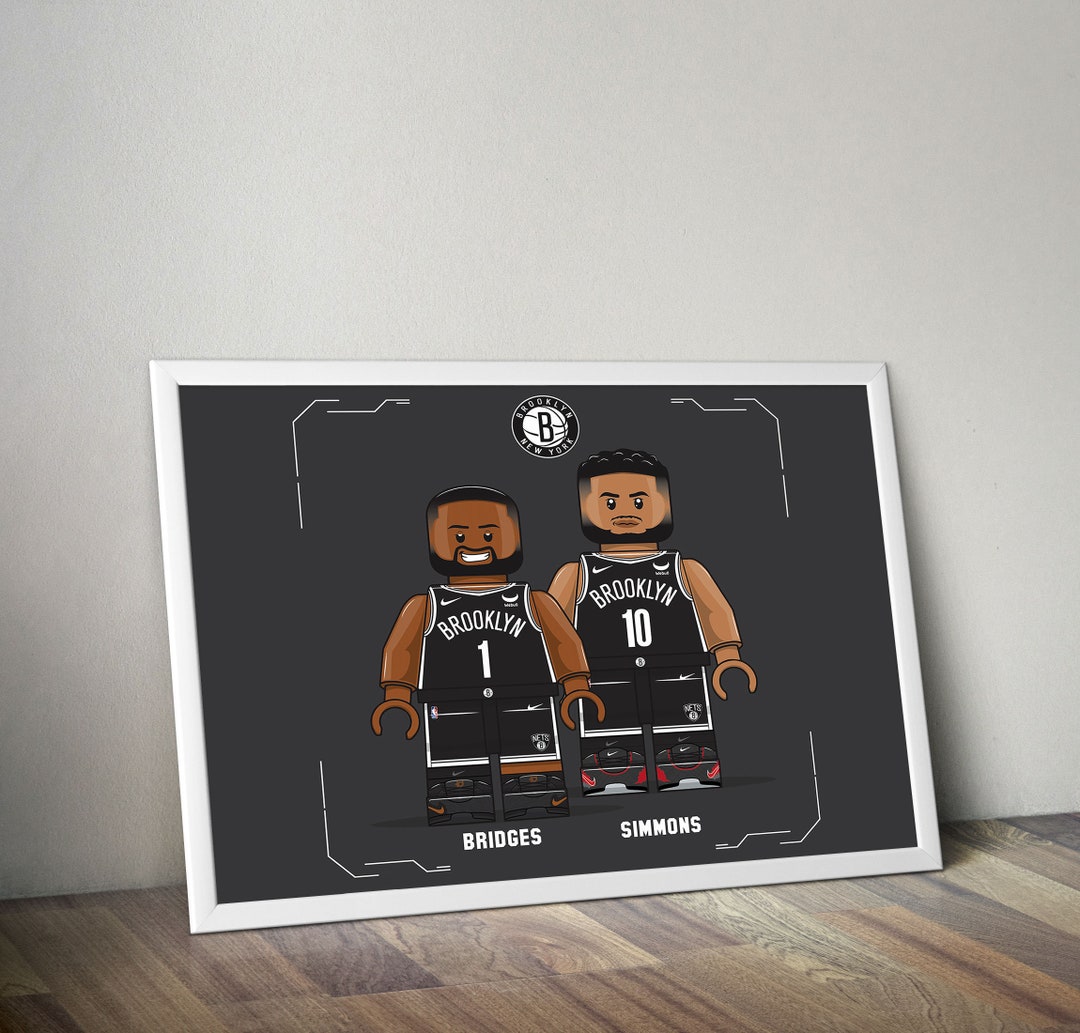 Brooklyn Nets Poster for Sports Fan Basketball Poster NBA Poster Wall ...