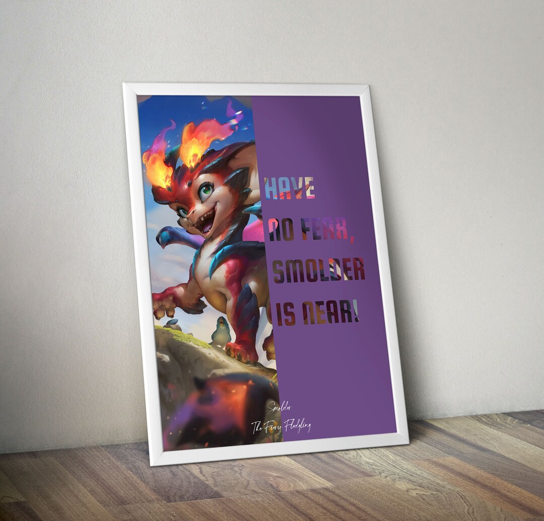 Smolder League of Legends Poster League of Legends Lol Poster the Fiery ...