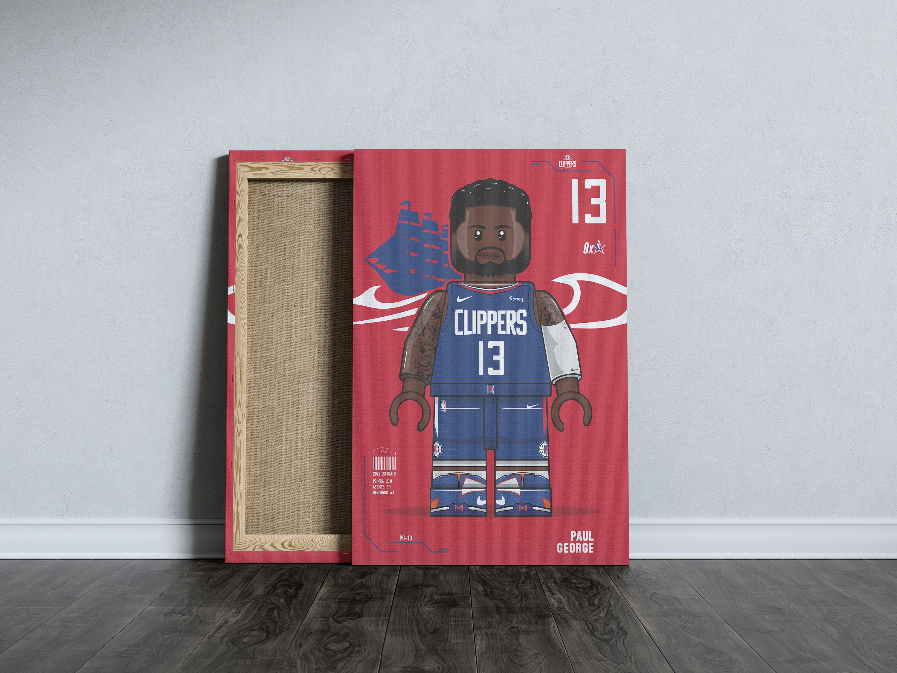 Paul George Poster for Sports Fan Basketball Poster NBA Poster - Etsy