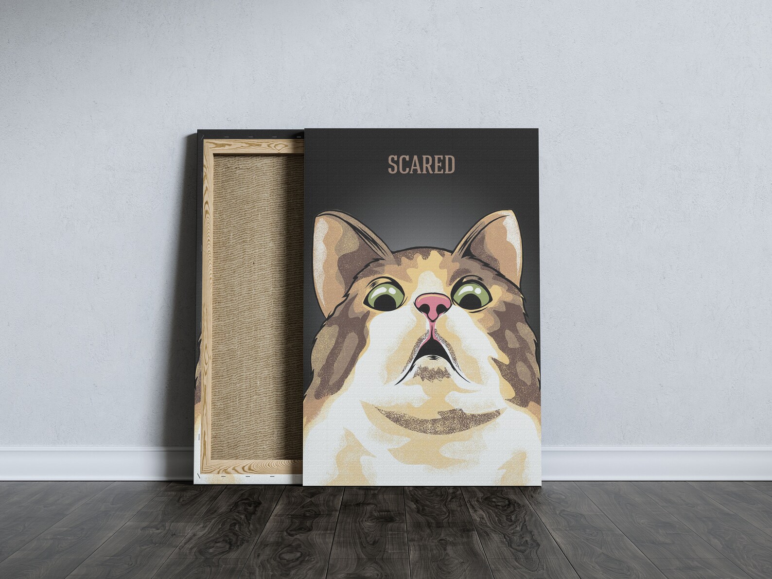 Scared Cat Meme Poster Funny Memes Funny Present Meme Poster Funny ...