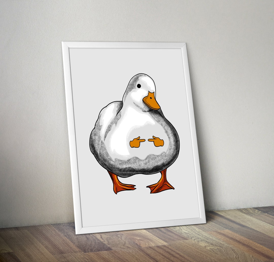 Duck Meme Poster Funny Memes Funny Present Meme Poster Funny Poster ...
