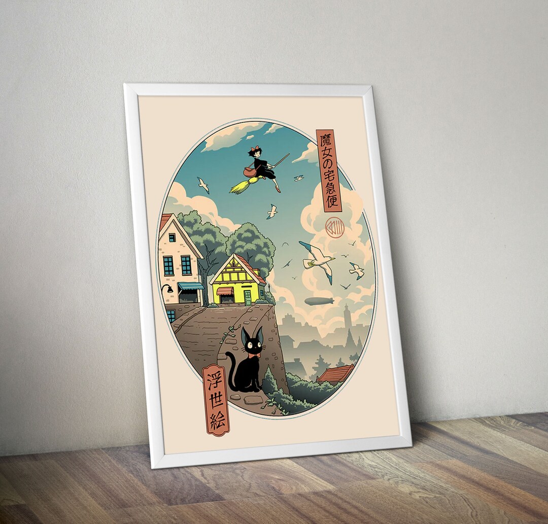 Studio Ghibli Kiki's Delivery Service Poster: Anime Art Print - Etsy