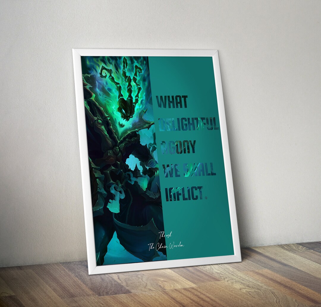 Thresh League of Legends League of Legends Poster Lol Poster the Chain ...