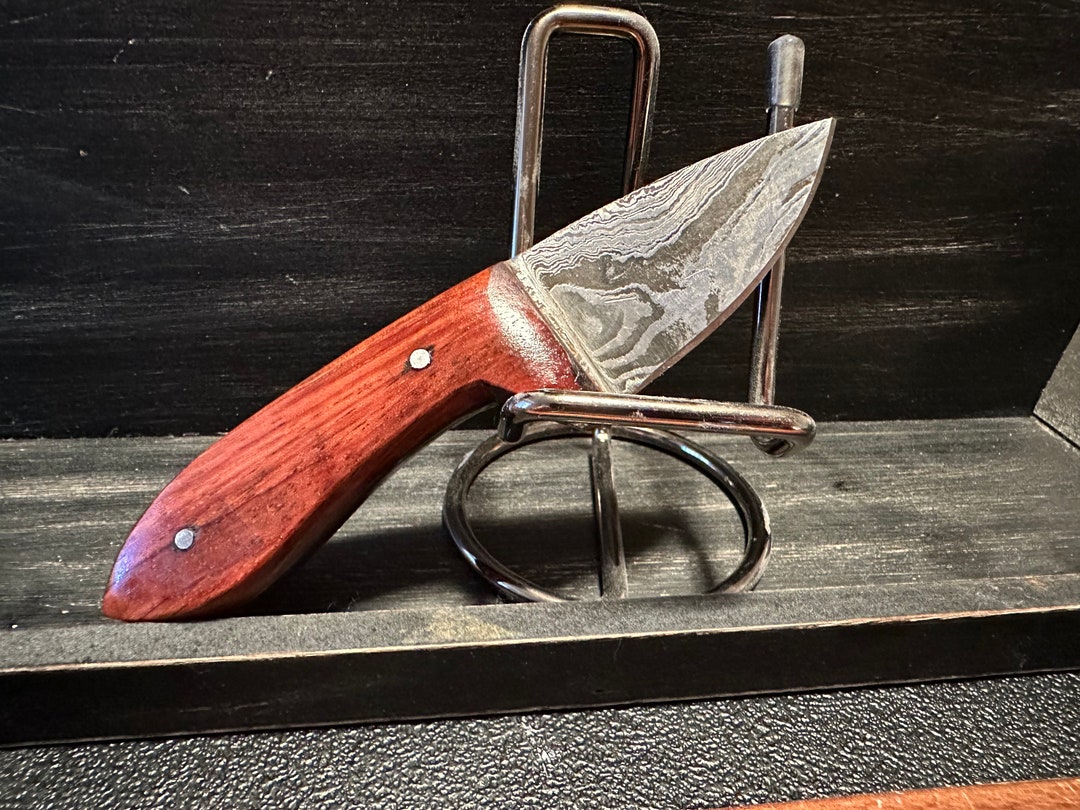 Stubby Drop Point EDC Fixed Blade Knife, Hunting Knife, Skinner ...