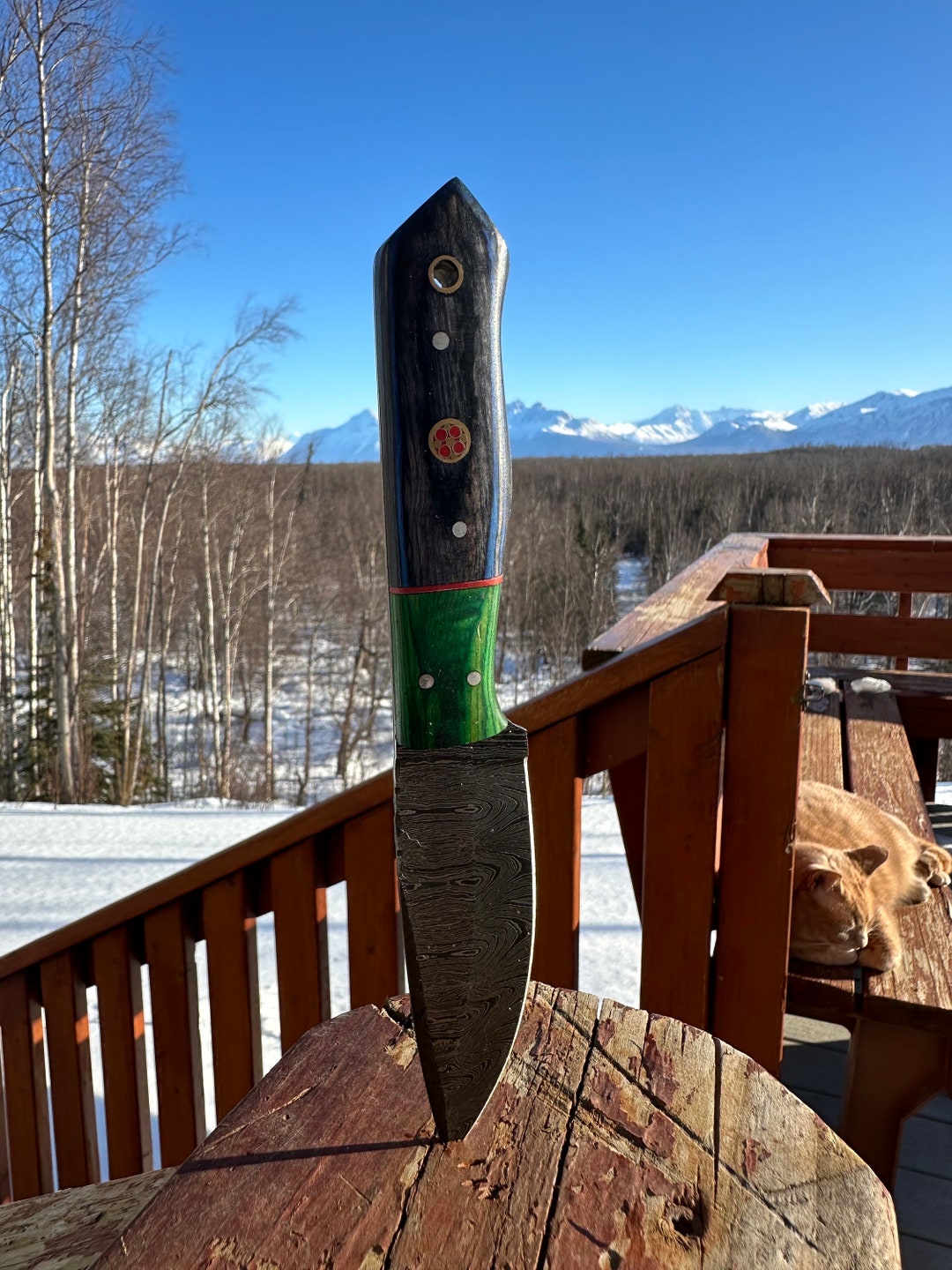 Premium EDC Damascus Knife - Etsy