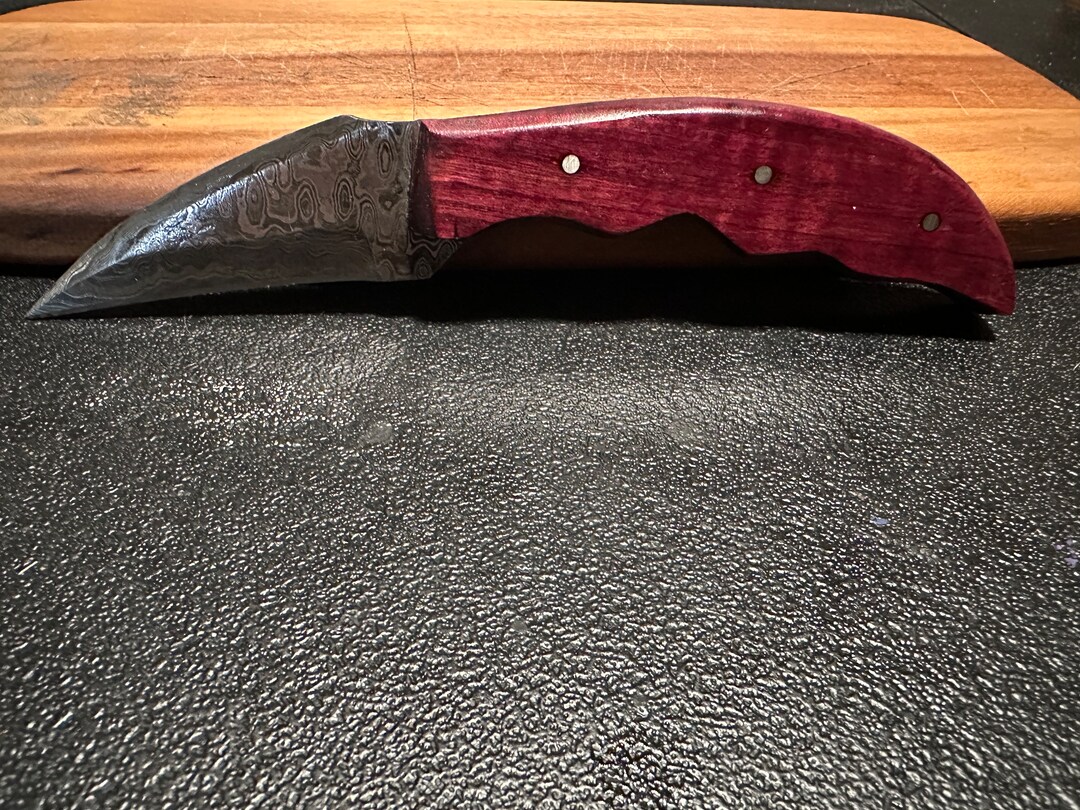 Drop Point EDC Fixed Blade Knife, Hunting Knife, Skinner, Stainless ...