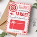 Thanks for Keeping Me on Target, Happy Valentine's Day Gift Card Holder ...