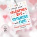 Printable Fidget Spinner Gift Tag, Hope Your Valentine's Day is ...