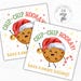 Christmas Chips Gift Tag Template, Printable Chip Chip Hooray Cute ...