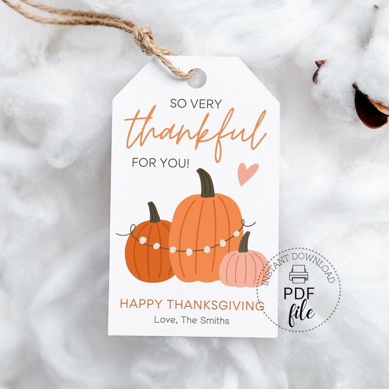 Thanksgiving Tags - Etsy