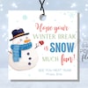 Printable Christmas Pencil Tag, Hope Your Christmas is Just Write ...