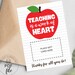 Teacher Appreciation Gift Card Holder Template, Printable Teaching is a ...