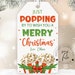Popcorn Christmas Editable Tag | Printable Christmas Gift Tag | Just ...
