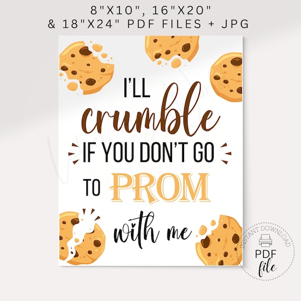 Prom Proposal Poster - Etsy