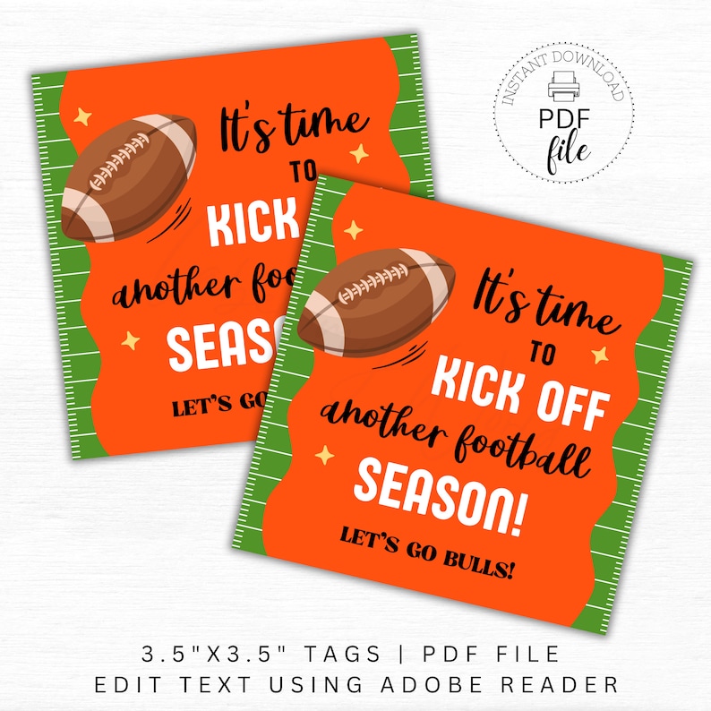 It's Time to Kick off Another Football Season Tags, Football Treats ...