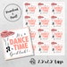 Ballerina Good Luck Tag, Printable Ballet Dancer It's Dance Time Gift ...