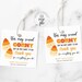 Halloween Candy Corn Tag | Printable Thank You Treat Tag | Personalized ...