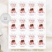 Chocolate Valentine Gift Tag, I Like You a Choco-lot Valentine's Day ...