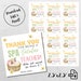 Thank You for Being Spa-tacular Gift Tag Printable Teacher/nurse/friend ...