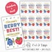 Printable Testing Day Berry Fruit Snack Tag, Do Your Berry Best ...