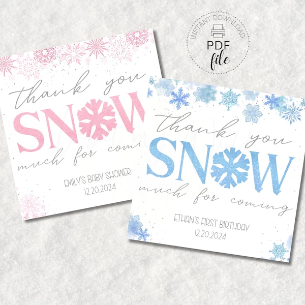 Thank You Snow Much for Coming - Etsy