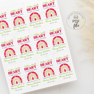 Printable Teacher Christmas Gift Tag Personalized School Staff ...