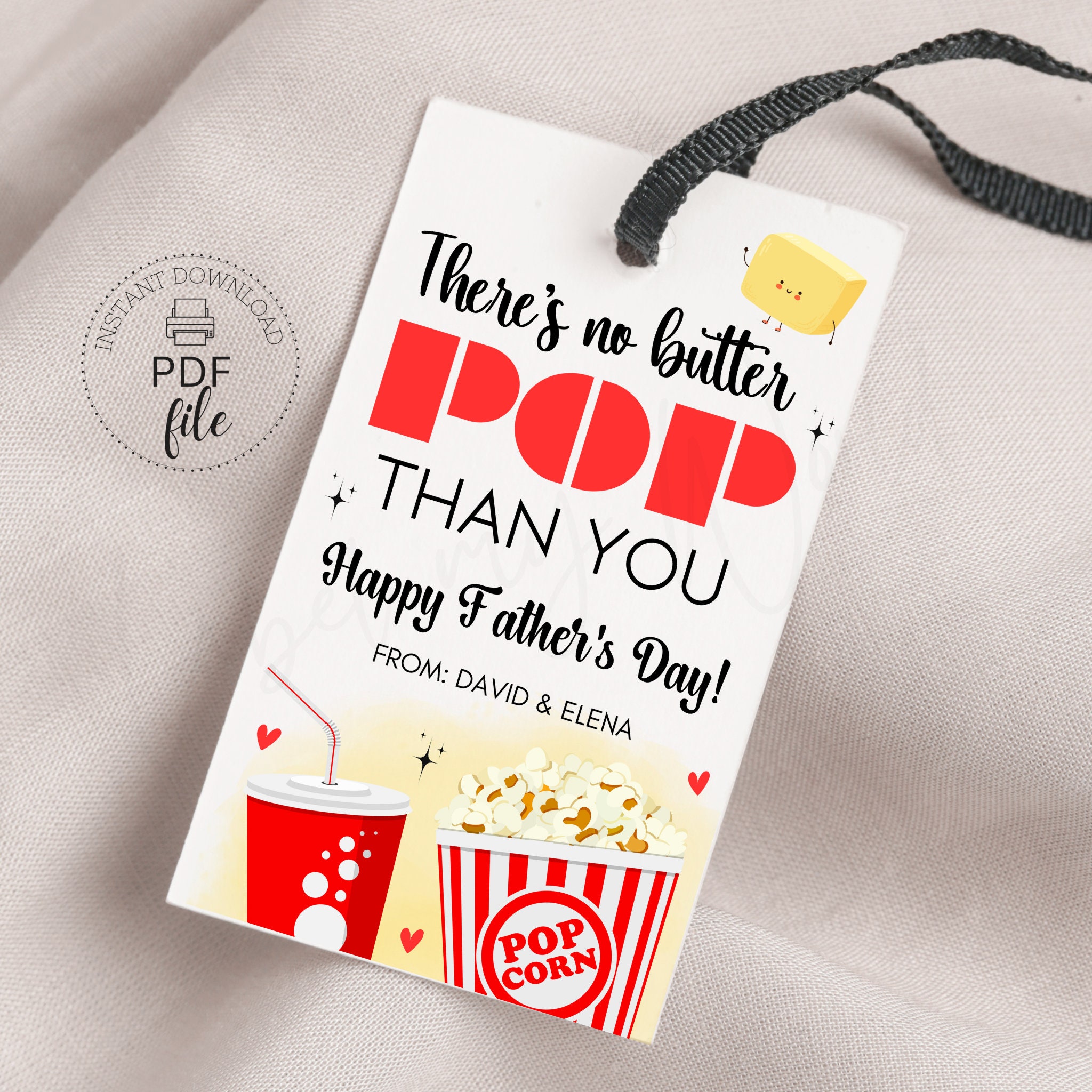 Happy Father's Day Gift Tag | Printable Personalized Father's Day ...