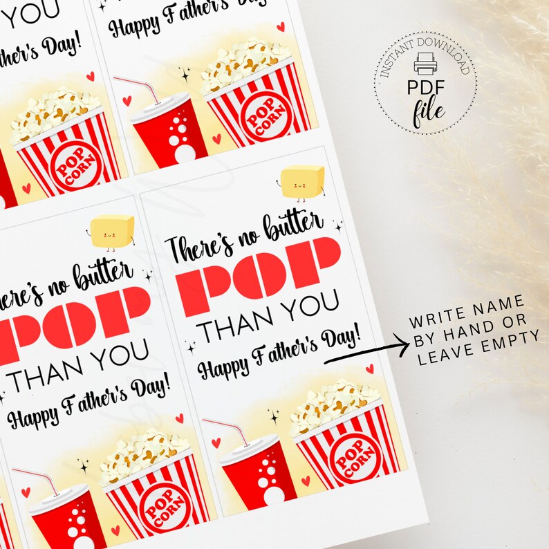 Happy Father's Day Gift Tag | Printable Personalized Father's Day ...
