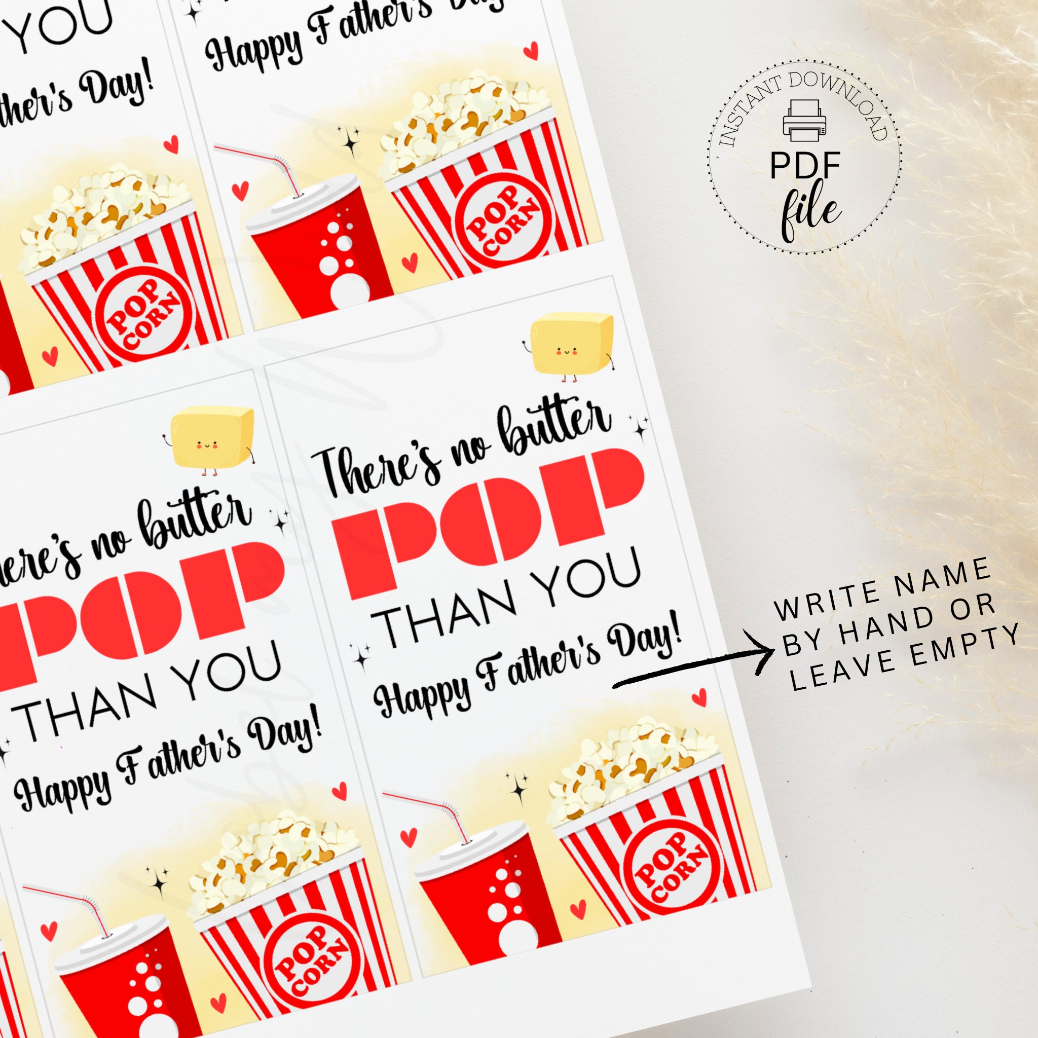 Happy Father's Day Gift Tag | Printable Personalized Father's Day ...