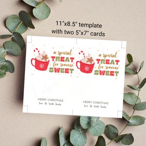 Christmas Gift Card Holder Template | Printable A Special Treat for ...