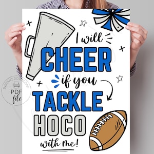 Hoco Poster Proposal Cheer - Etsy