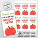 Printable End of School Teacher Appreciation Gift Tag, Personalized ...