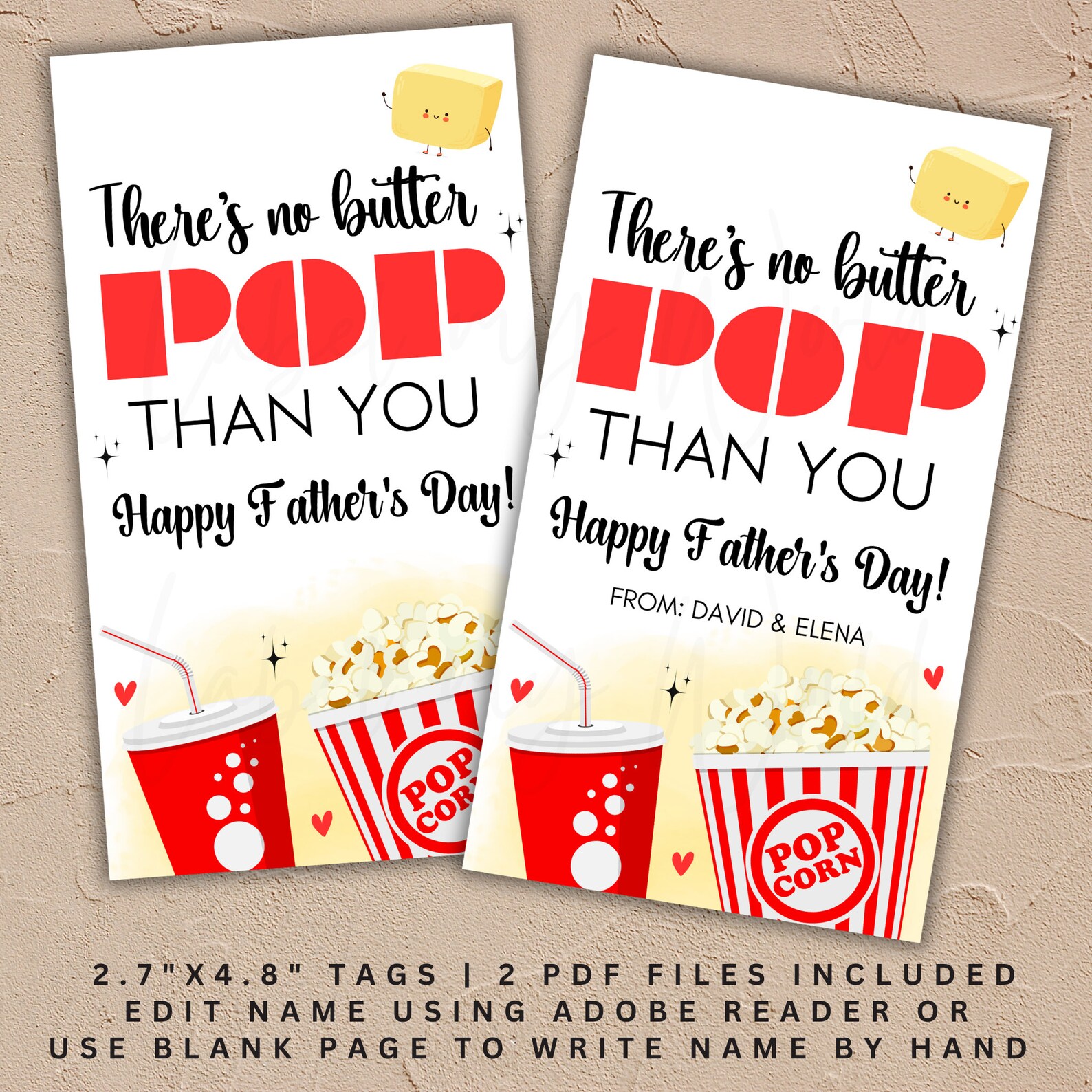 Happy Father's Day Gift Tag | Printable Personalized Father's Day ...