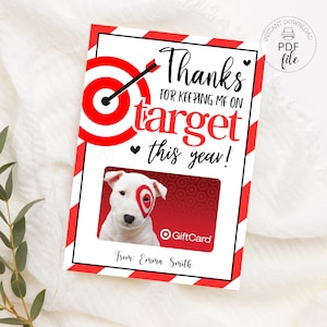Target Gift Card Holder Template | Printable Thanks for Keeping Me on ...