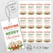 Popcorn Christmas Editable Tag Printable Christmas Gift Tag Just ...