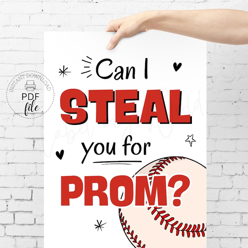 Baseball Prom Proposals - Etsy