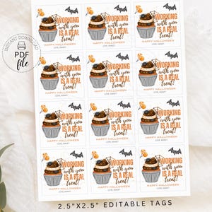 Halloween Appreciation Treat Tag | Printable Working With You is a Real ...