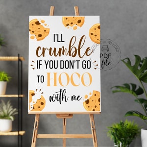 Printable HOCO Cookie Proposal Sign Homecoming I'll - Etsy