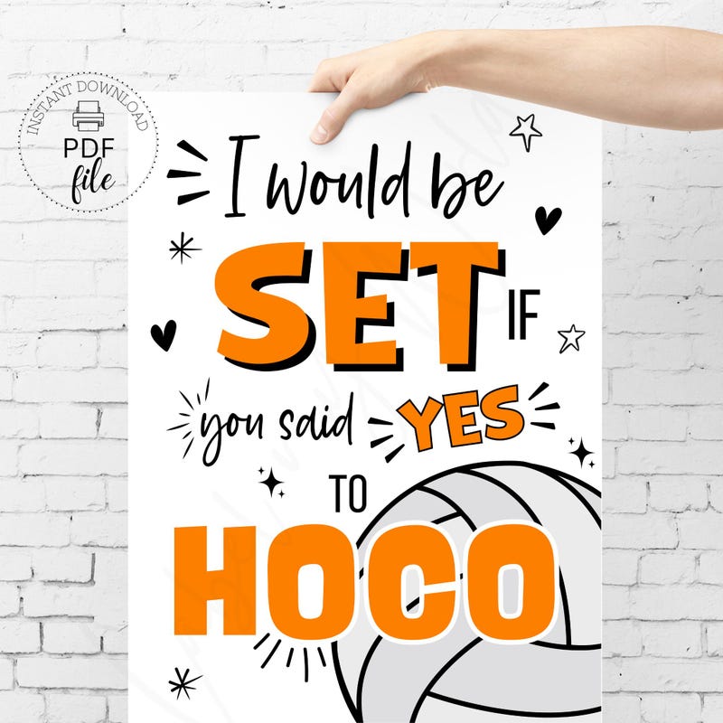 Volleyball Hoco Sign - Etsy