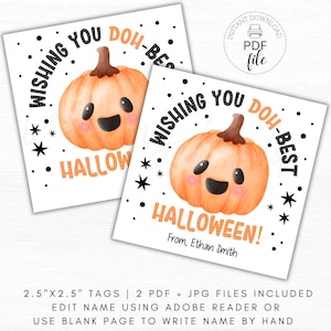 Printable Playdough Halloween Tag, Wishing You Doh-best Halloween ...
