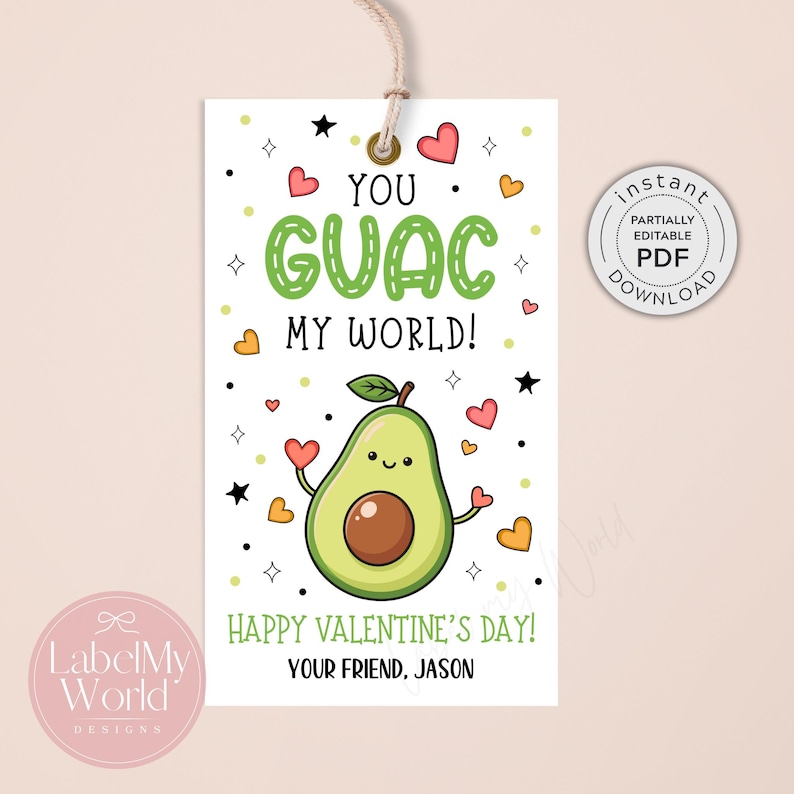 Printable Taco Valentine Cards, Classroom Mexican Food Valentine's Day ...