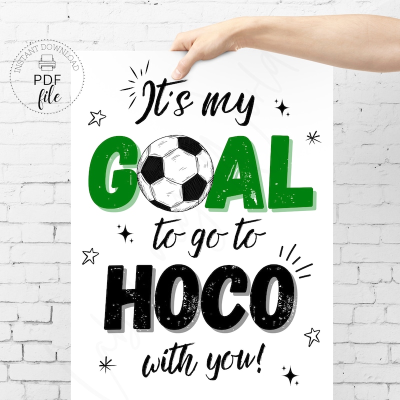Soccer Homecoming Proposal - Etsy