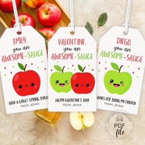Printable You Are Awesome-sauce Gift Tag | Personalized Classroom ...