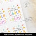 Printable Chalk Easter Gift Tag, Hope Your Easter is Chalk Full of Fun ...