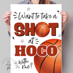 Printable Basketball Proposal Sign, Want to Take A Shot at HOCO ...