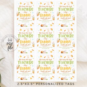 Printable Teacher Appreciation Easter Gift Tag, We Have the Best ...