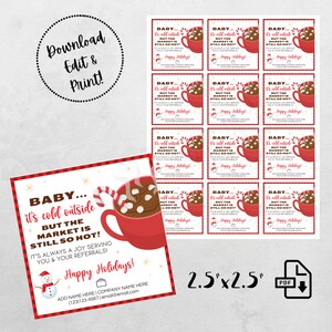 Hot Chocolate/coffee/tea Holiday Real Estate Agent Marketing Pop by ...