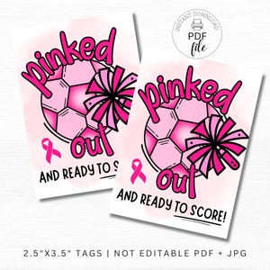 Printable Soccer Pink Out Game Day Tags, Pinked Out and Ready to Score ...