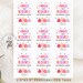 Printable Hugs and Kisses & Valentine Wishes Gift Tags, Personalized ...